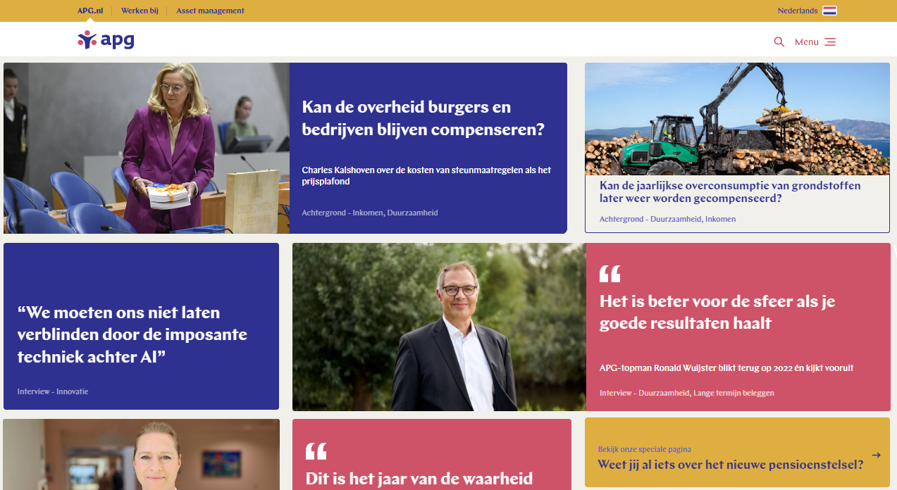 Contact with APG - Questions about our services? | APG