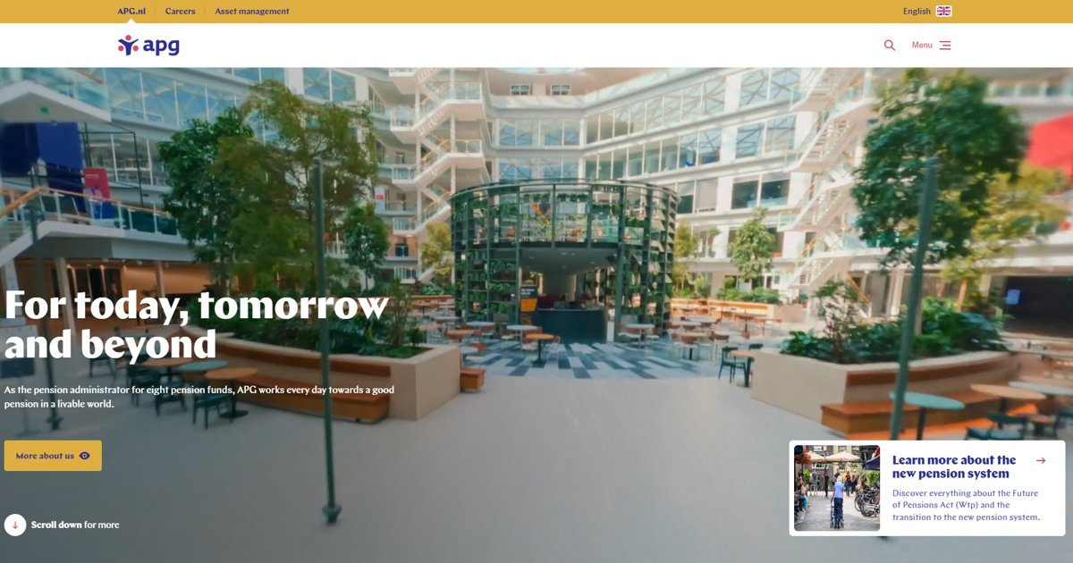 APG - For today, tomorrow and beyond