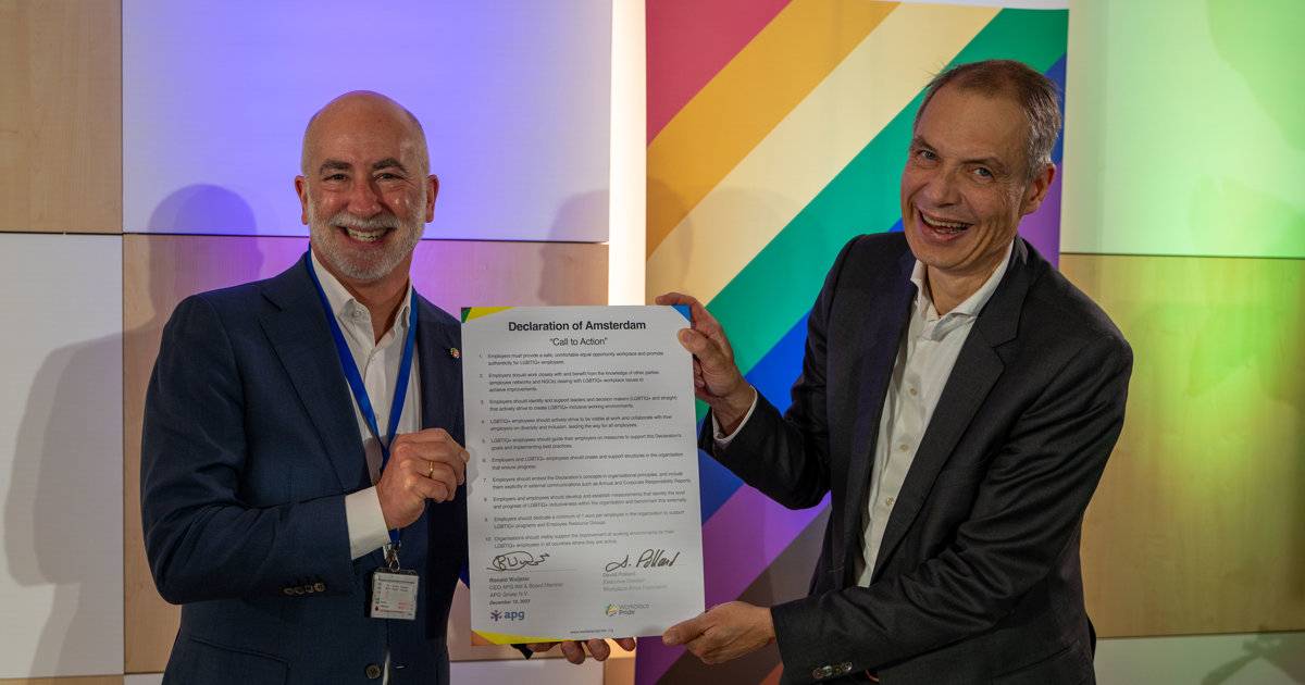 APG signs Declaration of Amsterdam | APG